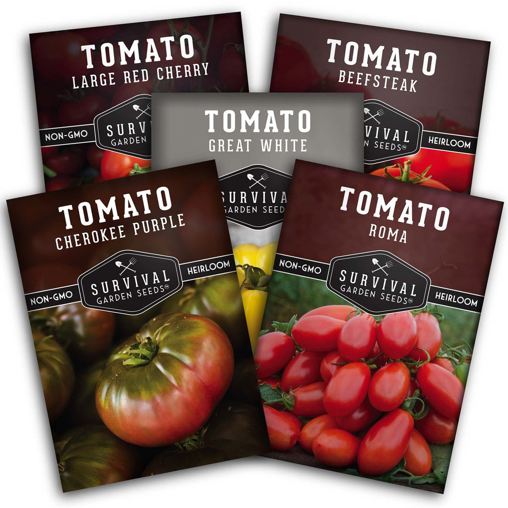 5 Tomato Seed Collection – Assorted Heirloom & Garden Favorites for Fr ...